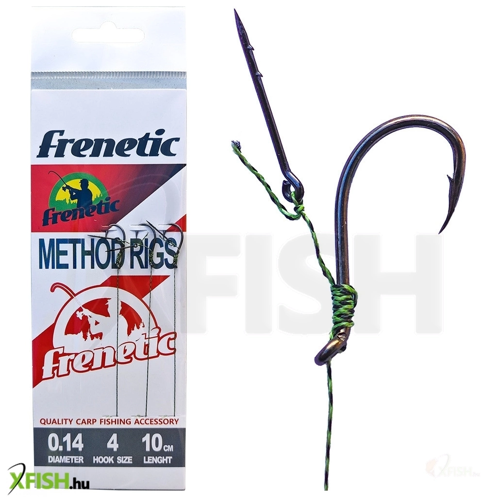Frenetic Előkötött Horog Csalitüskével 0,12mm 8-as Horog 3db