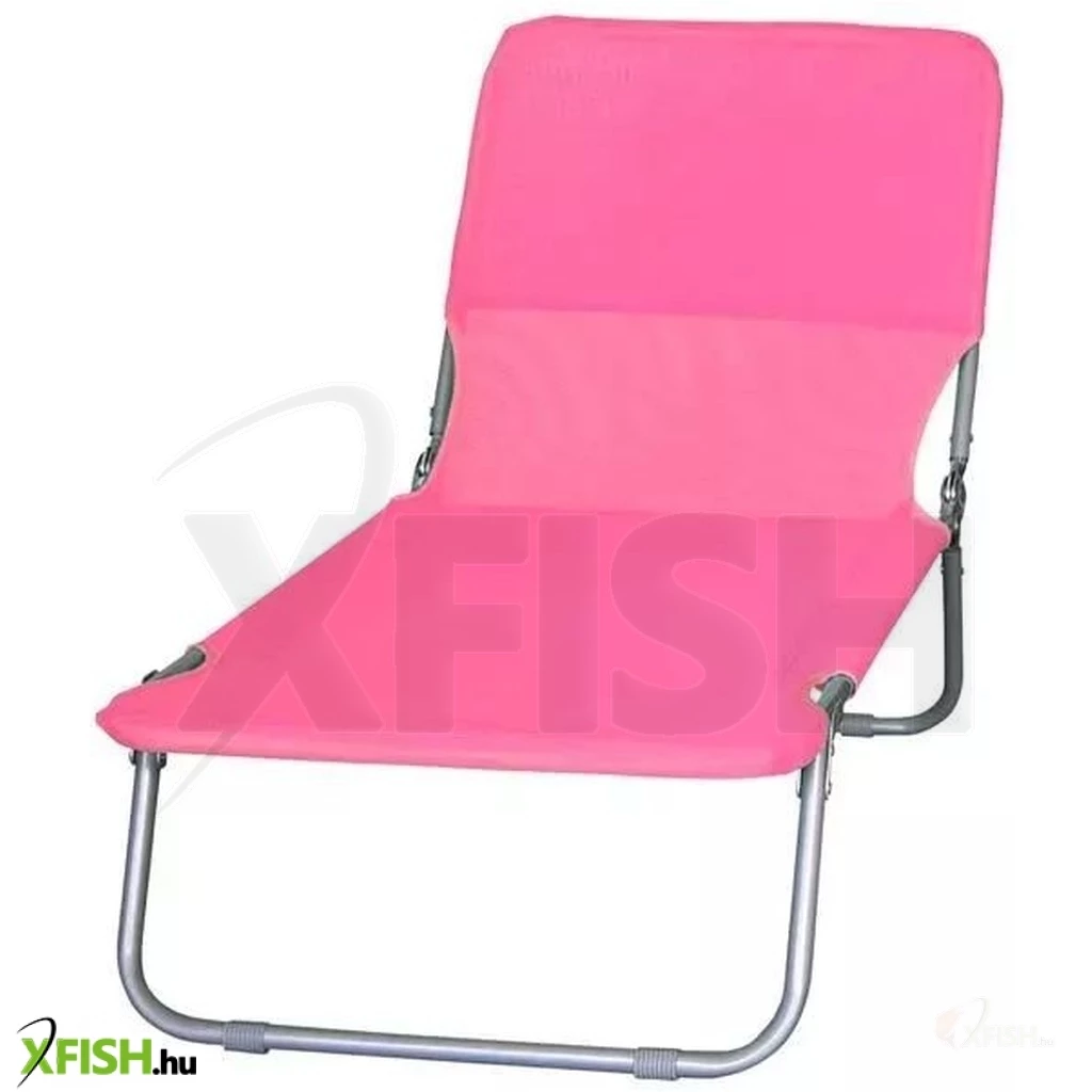Összecsukható kerti napozóágy gyerekeknek - pink