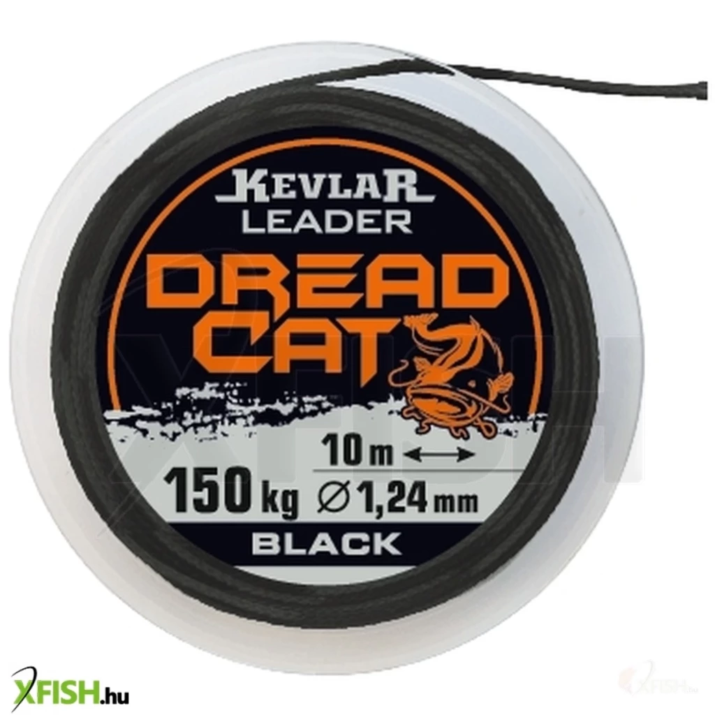 Dread Cat Kevlar Rigging Line Black Harcsázó Előkezsinór 10m