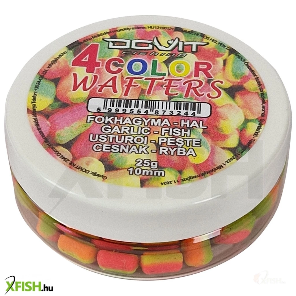 Dovit 4 Color wafters bojli fokhagyma-hal 10mm 25g | Bojli