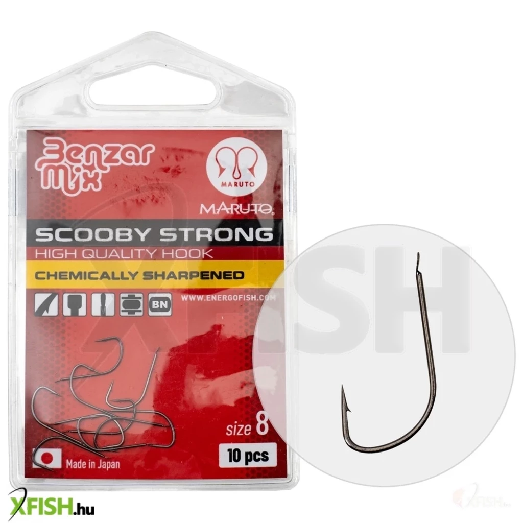 Benzár Scooby Strong Feeder Horog 8 10 Db/Csomag | Horog