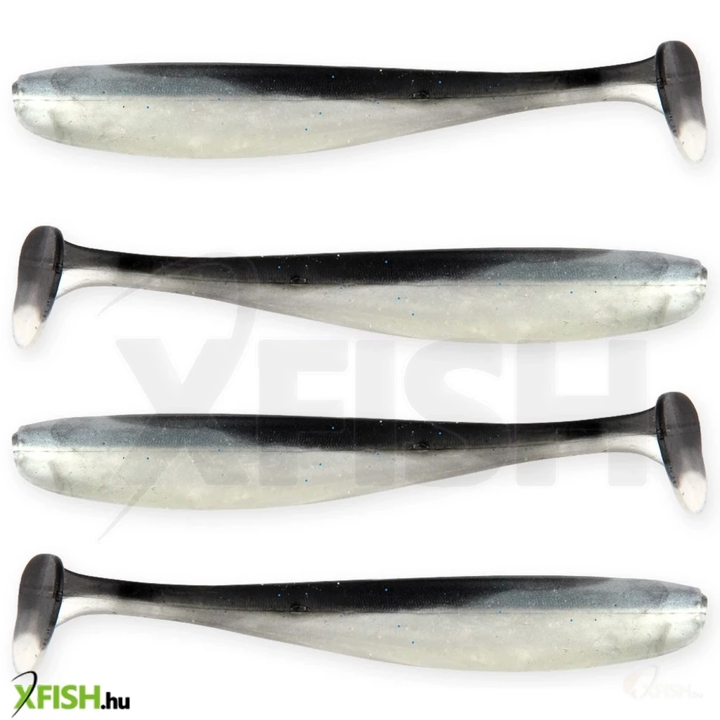 Reiva Flash Shad Gumihal Fekete Ezüst Flitter 10cm 4,9g 4db