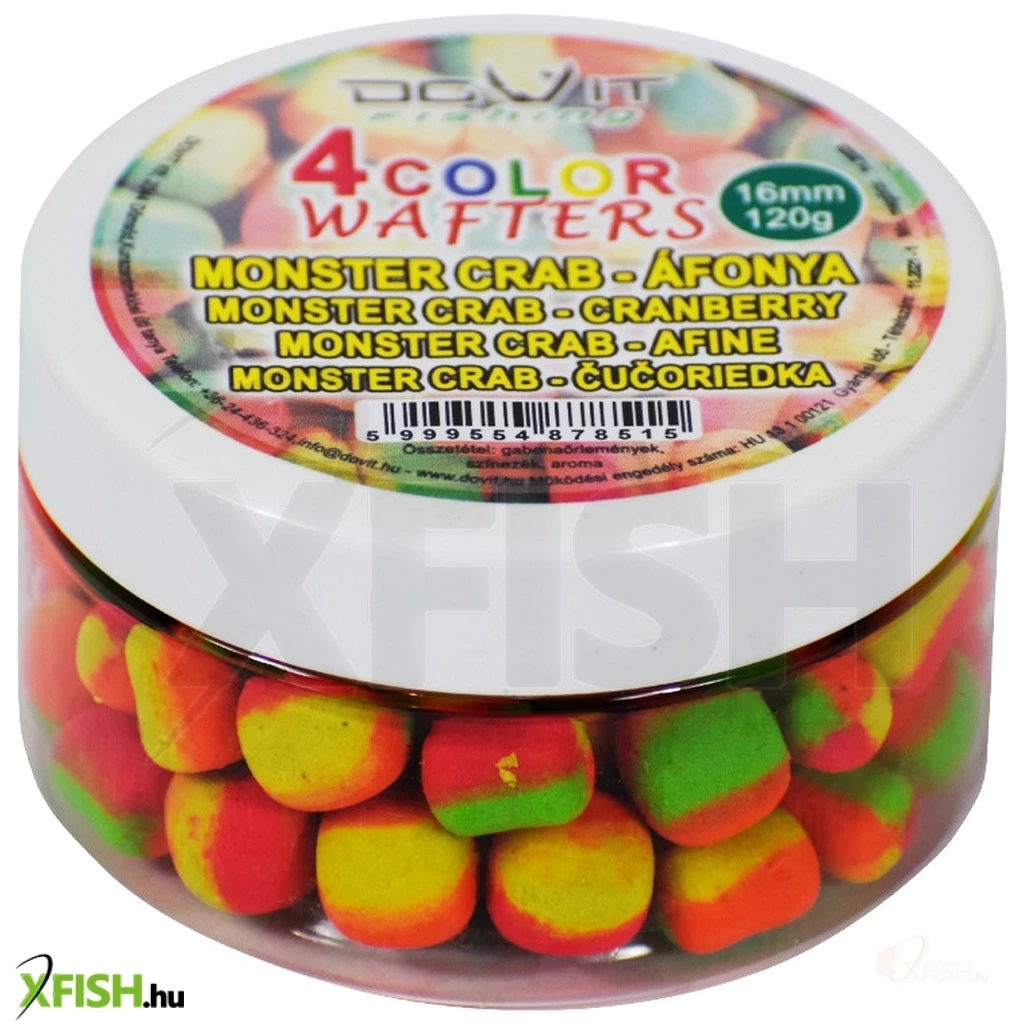 Dovit 4 Color Wafters Monster Crab Áfonya 16mm 120Gr | Bojli