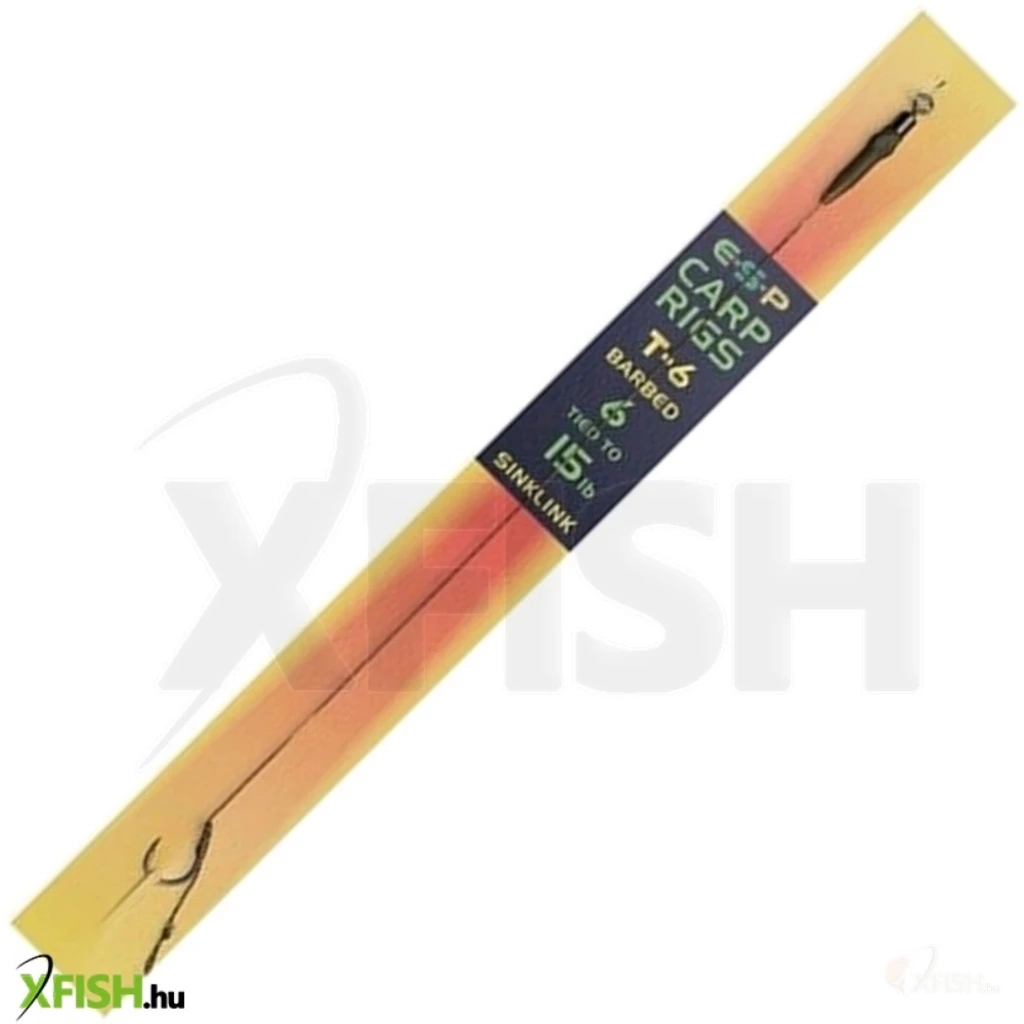 Esp Carp Rig T6 Előke 6-15Lb | Horog | Előkötött - bojlis