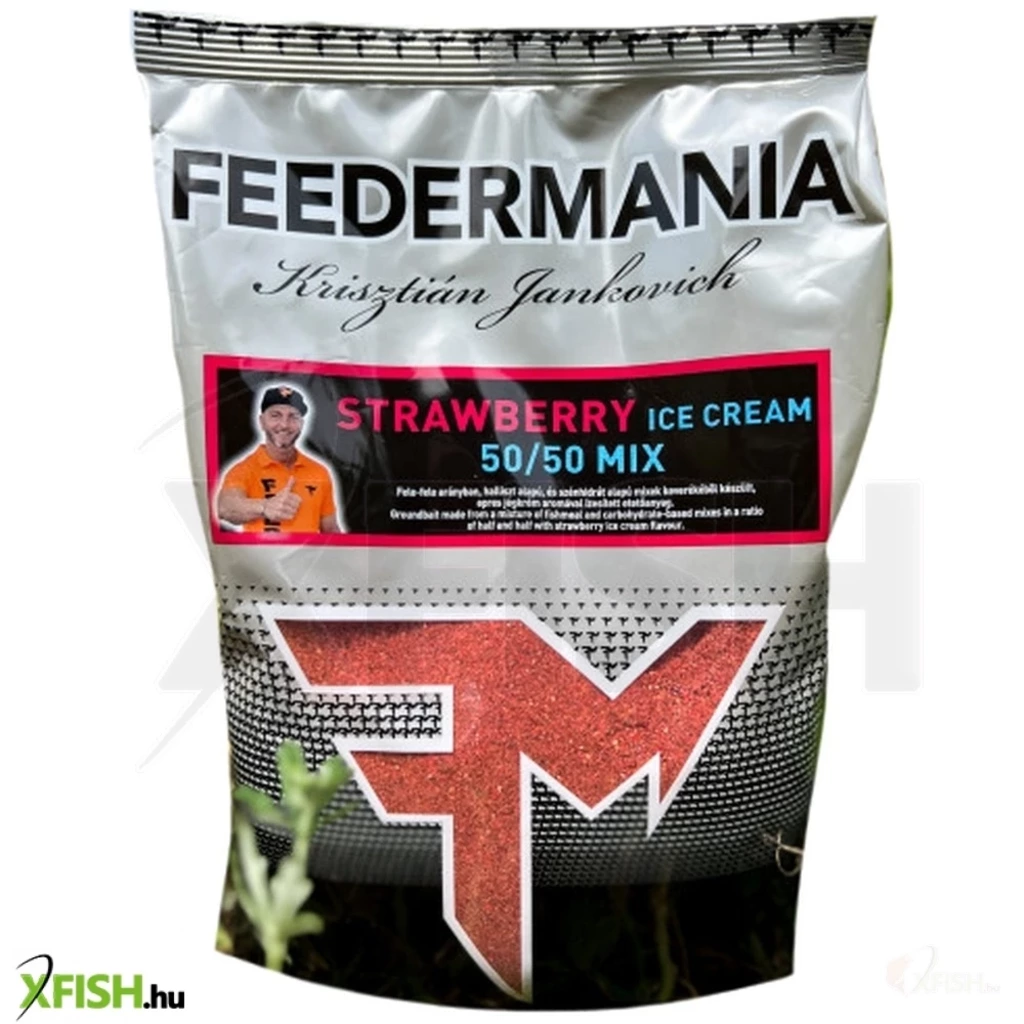 Feedermánia Groundbait 50/50 Etetőanyag Eper Jégkrém 800g