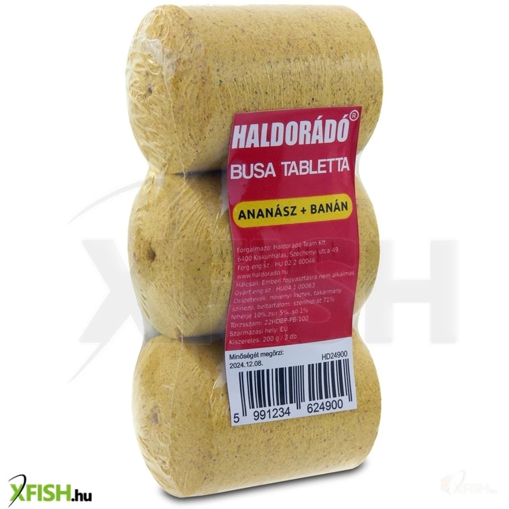 Haldorádó Busa Etető Tabletta Ananász Banán 3db/csomag