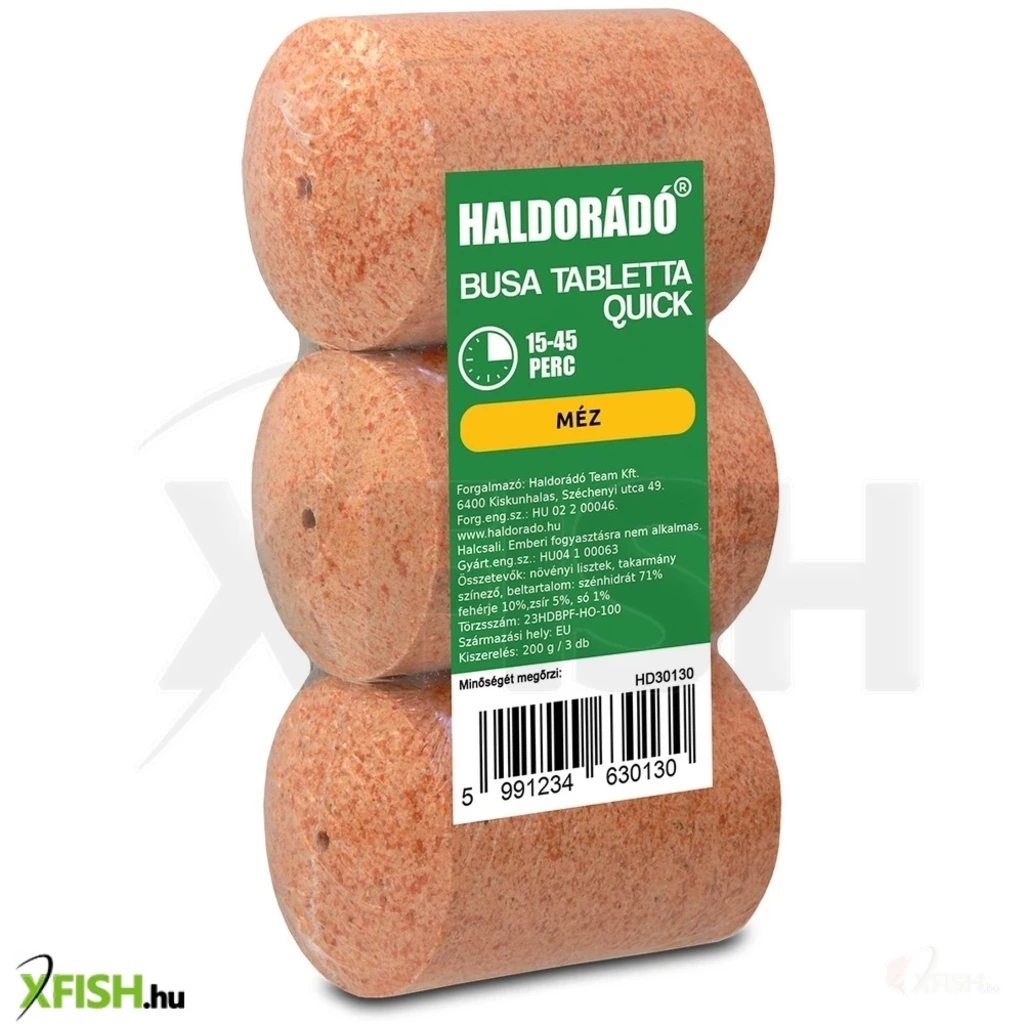 Haldorádó Busa Tabletta Quick - Méz | Bojli csali etetőanyag