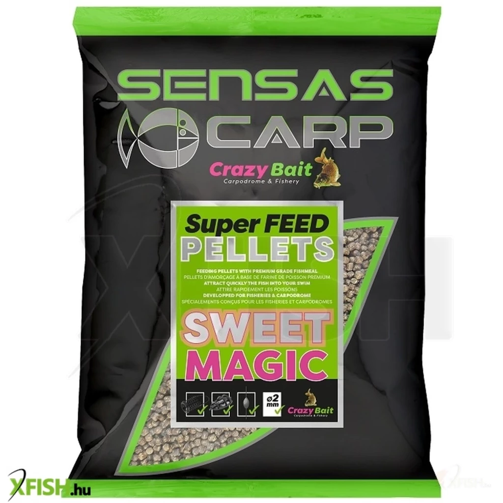 Sensas Super Feed Method Pellet Édes Halas 2mm 700Gr | Bojli