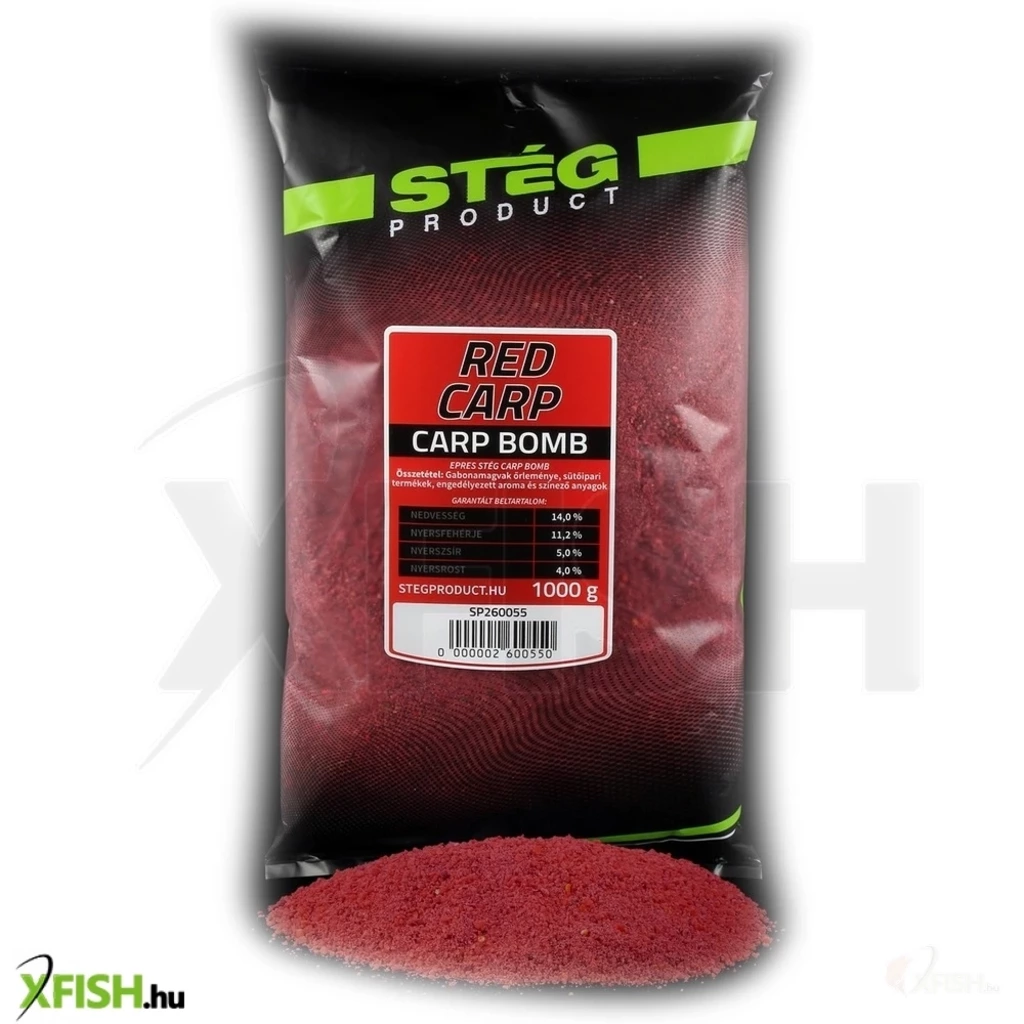Steg Product Carp Bomb Pontgyozó Etetőanyag - Piros Ponty