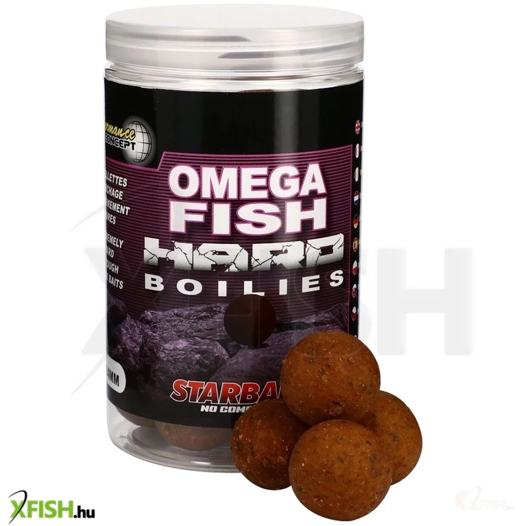 Starbaits Omega Fish Hard Boilies Kemény Bojli Halas 24Mm