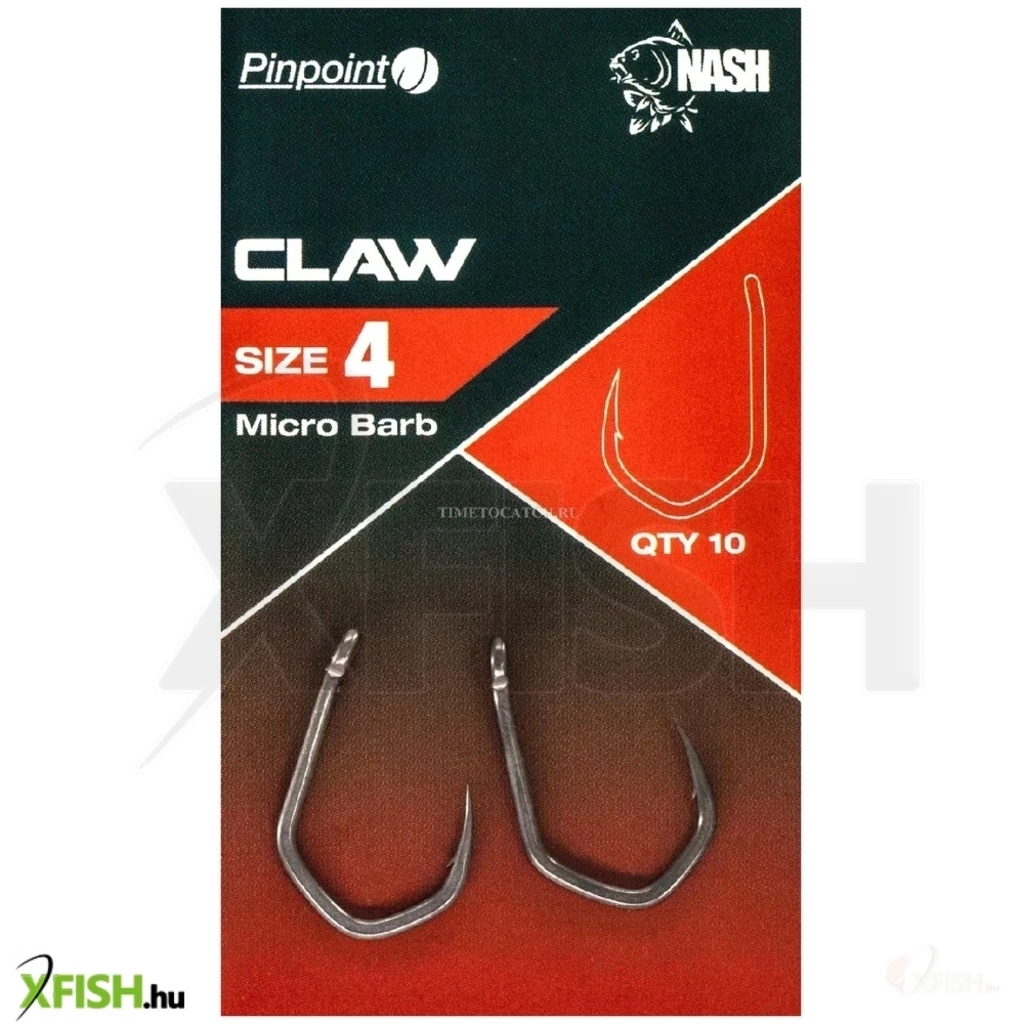 Nash Flota Claw Size 6 Micro Barbed Bojlis Horog Mikro