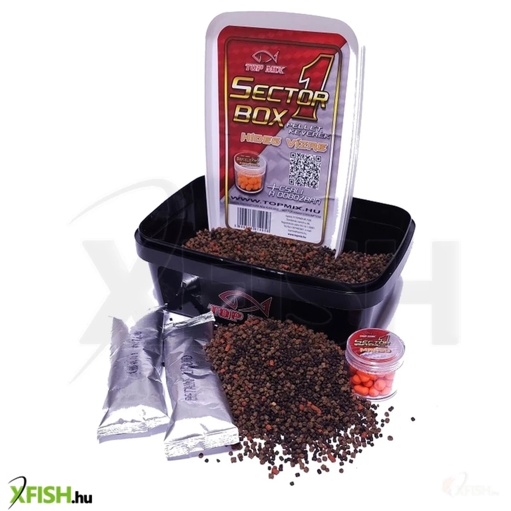 Top Mix Sector 1 Pellet Box Hideg Vizes 400g+Csali | Bojli