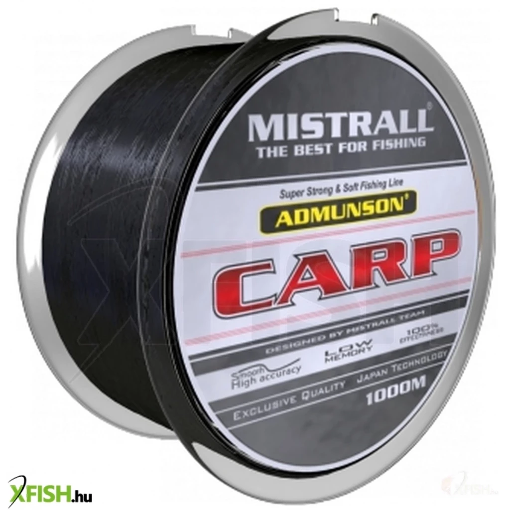 Mistrall Admunson Black Monofil Zsinór Fekete 1000m 0,35mm